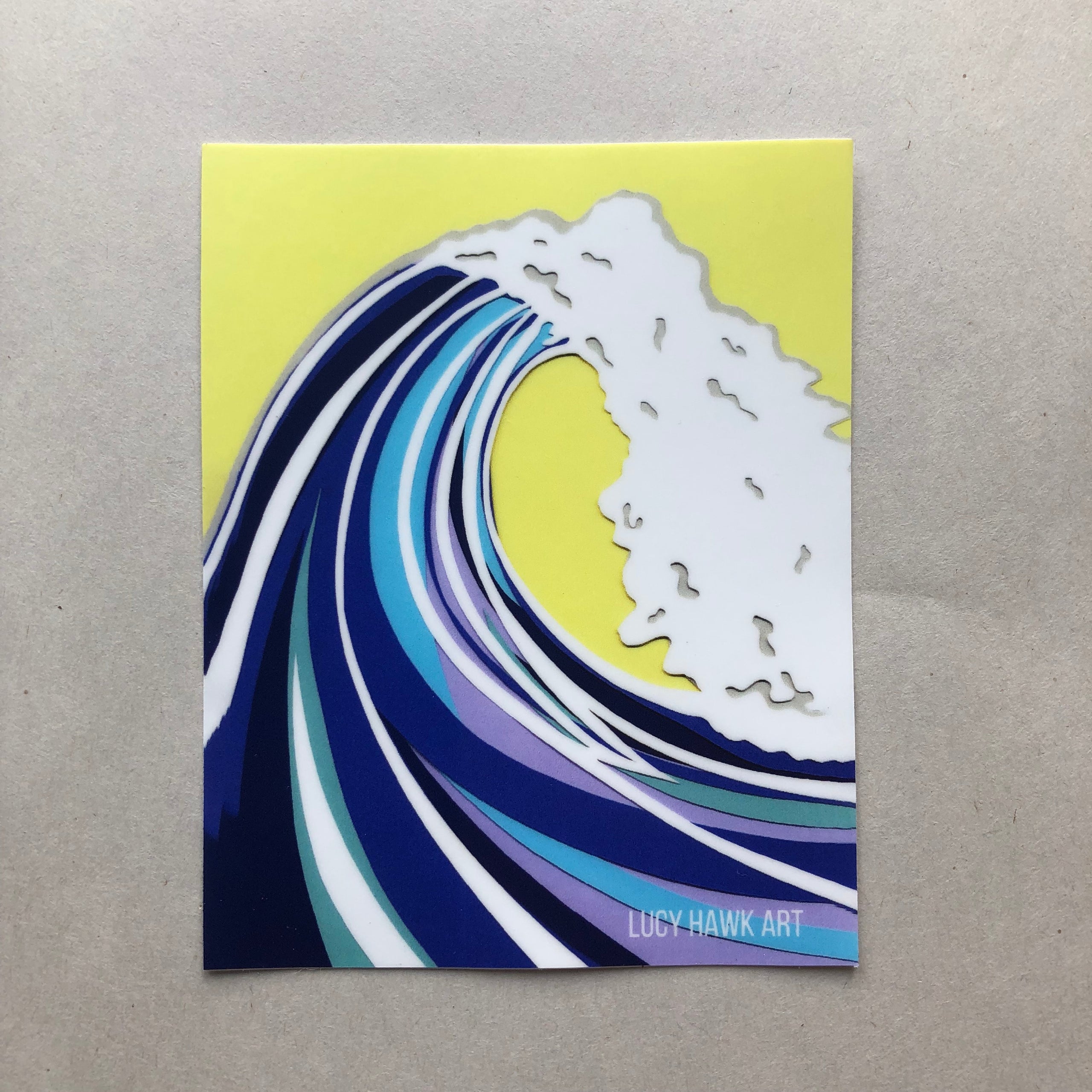 Big Wave Sticker | Lucy Hawk Art